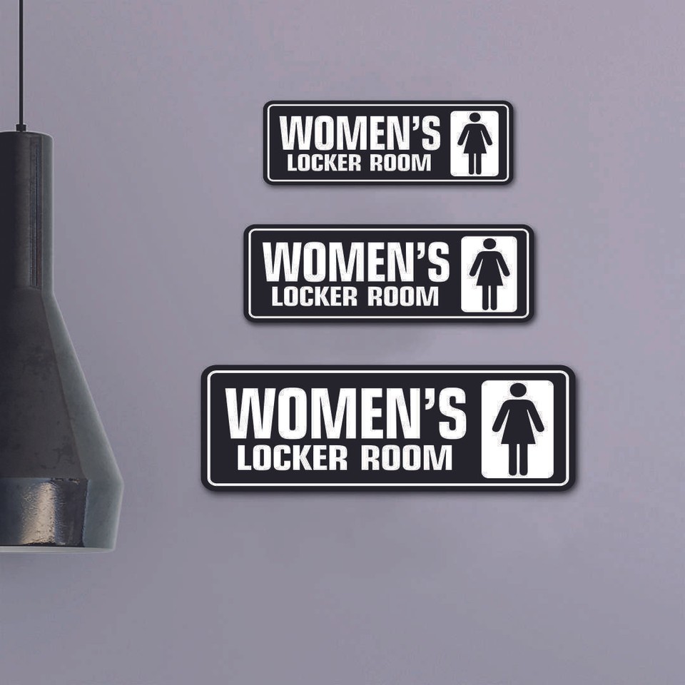 Standard Plus Women's Locker Room Wall or Door Sign | Office Public ...