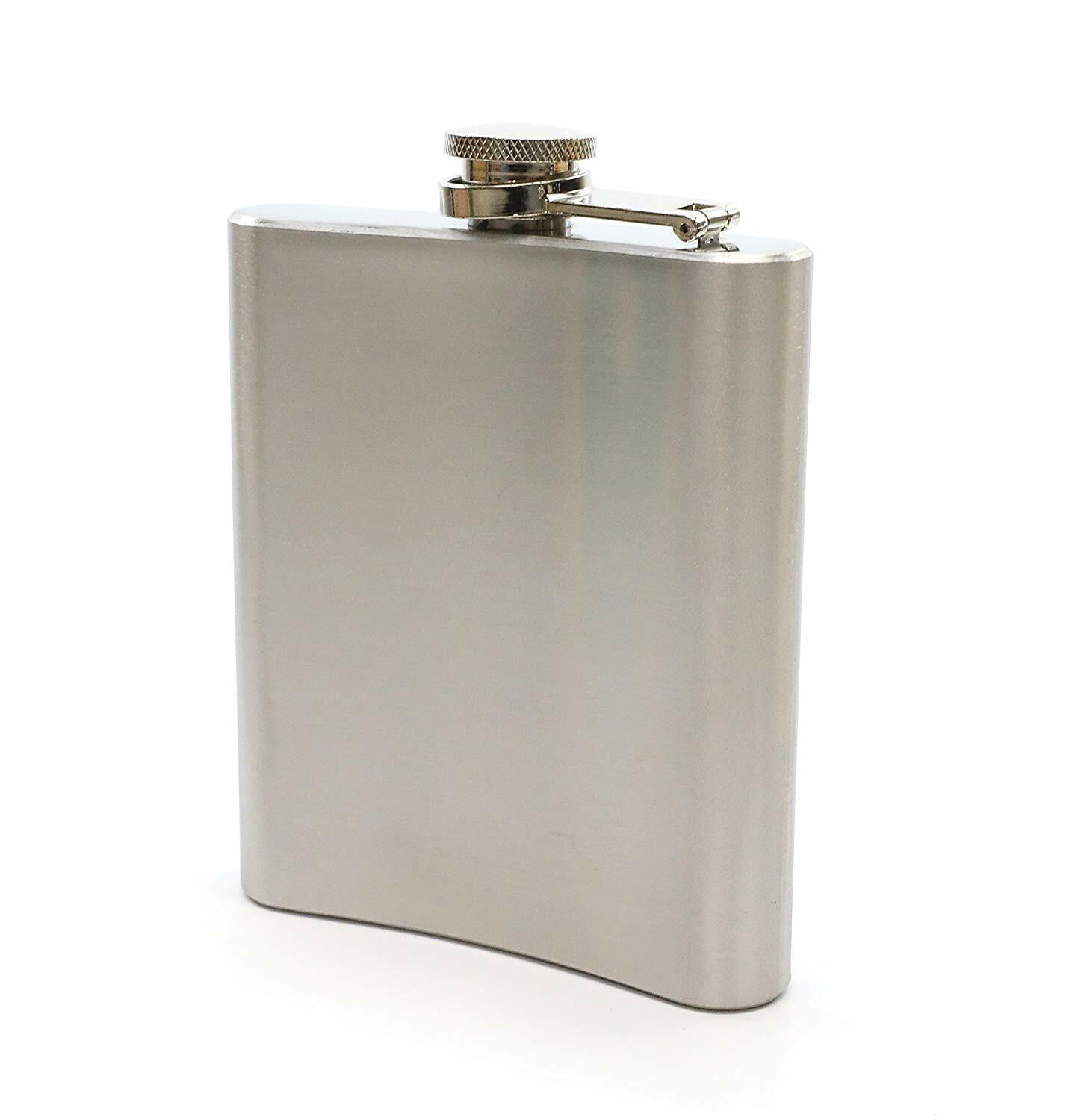 Stainless Steel Jim Beam 7 Oz Alcohol Whisky Hip Flask with Funnel | eBay