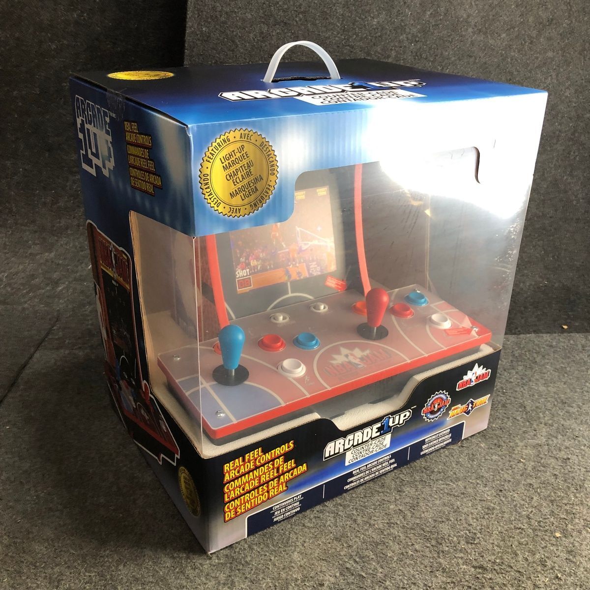 ARCADE1UP Tabletop Arcade Machine 2-Player Countercade NBA Jam NBA-C ...