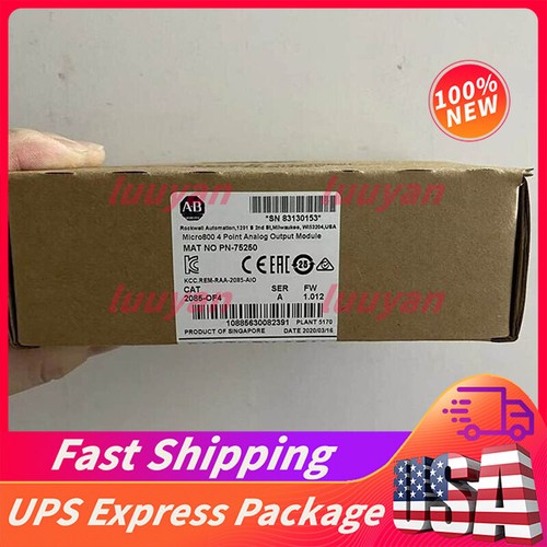 New Factory Sealed AB 2085-OF4 /A Micro800 4 Point Analog Output Module ...
