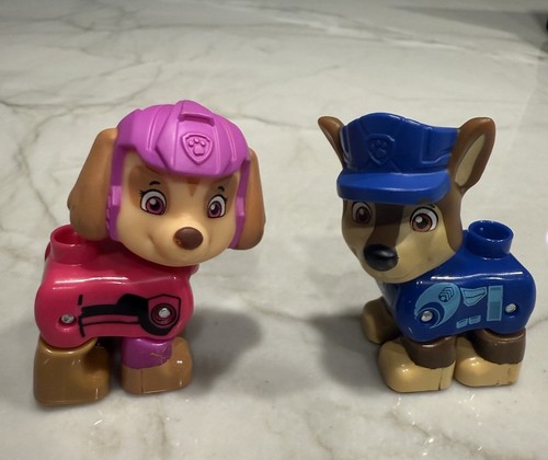 PAW Patrol Pup Mega Bloks Lego Duplo compatible Chase & Skye & Sm ...