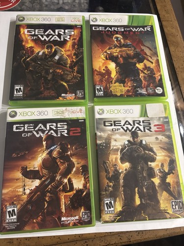 Gears of War 1 2 3 & Judgment Xbox 360 Lot Of 4 Bundle Set Tested ...