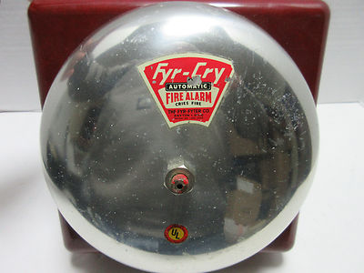Vintage Automatic Fire Cry Industrial Fire Alarm Wind Up Dayton OH ...