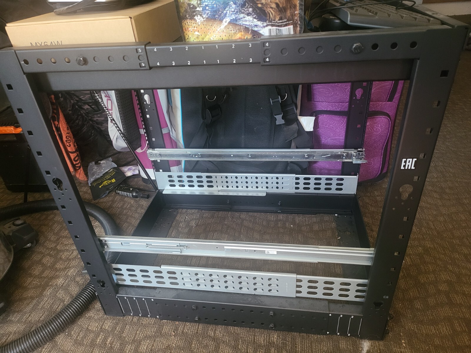 Tripp Lite 13U 4-Post Open Frame Rack, Network Equipment Rack, 1000 lb ...