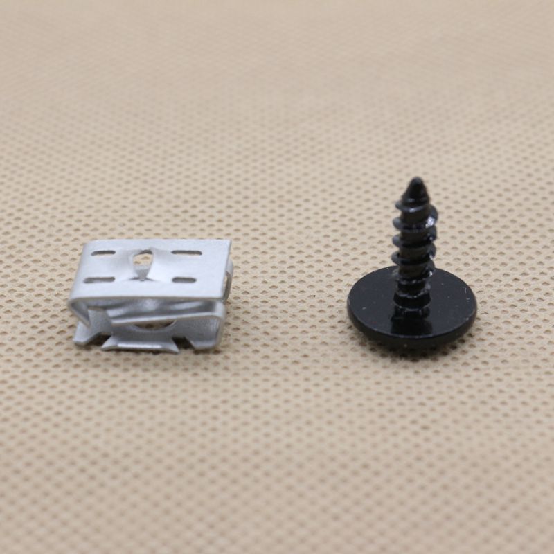 10 Fender Bumper U-Nut Clip & Torx Tapping Screw Kit For VW N90974701 ...