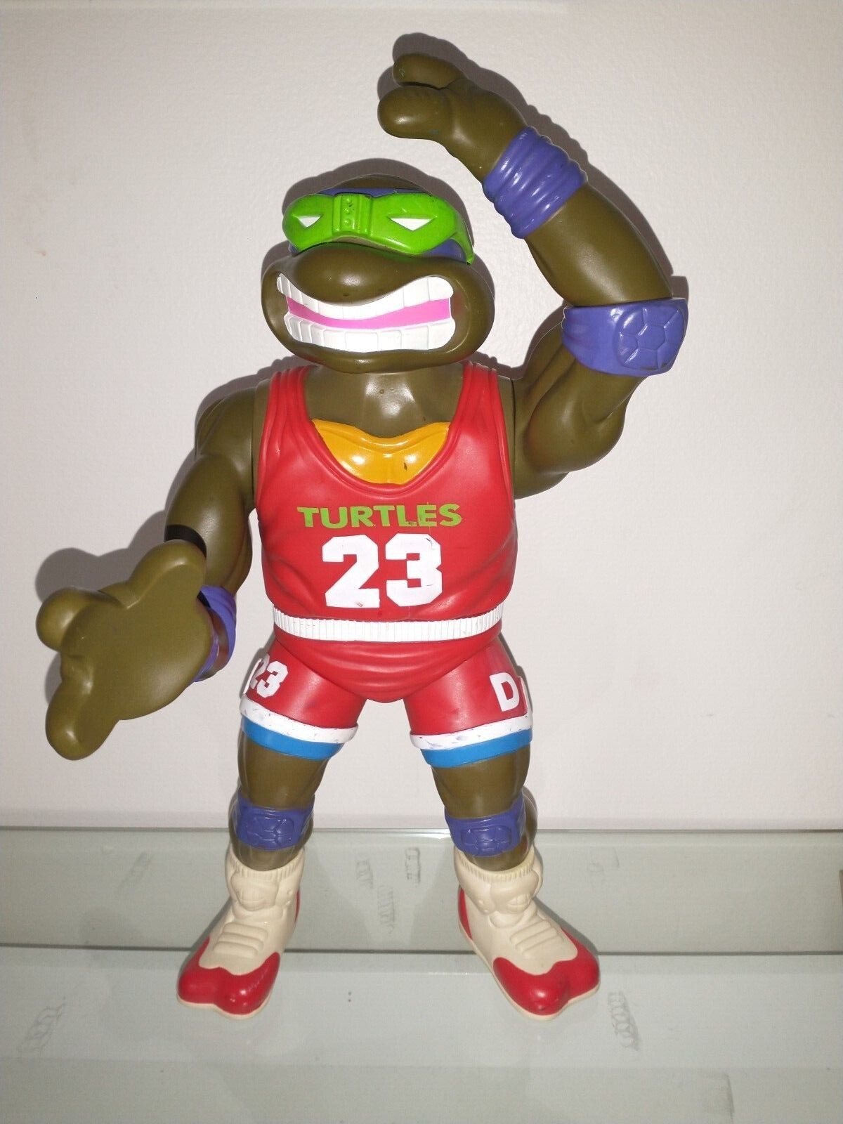 13" TMNT Turtles Giant Slam Dunkin Don Donatello MJ #23 basketball ...