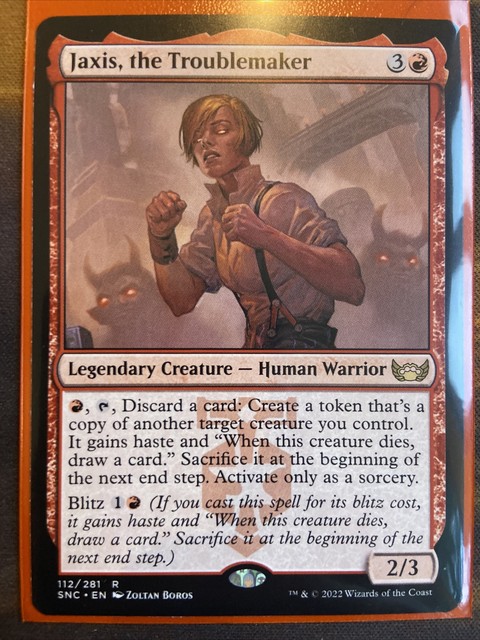 MTG Jaxis, the Troublemaker Streets of New Capenna 425 Regular Rare for ...