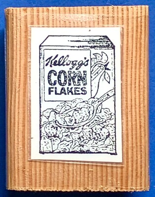 NEW, NEVER USED! KELLOGS CORN FLAKES CEREAL BOX rooster breakfast good ...