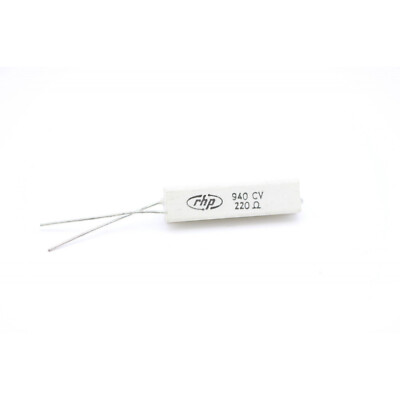 1 X CEMENTED CERAMIC RESISTOR 220R 220OHM 8W RHP 925HP VERTICAL NOS ...