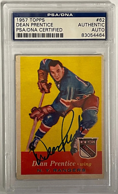 Dean Prentice Autographed 1957-58 Topps Card #62 (PSA) | eBay