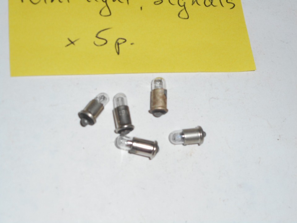 Marklin 600000 Clear Light/Point/Signal Globes/bulbs x 5 Pcs. 16-19V AC ...