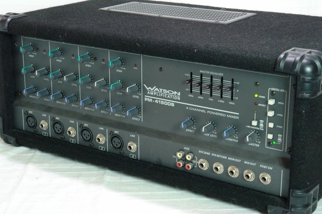 Watson Pm-4150ds 4 Channel 100w Powered Amplifier Mixer With EQ and ...