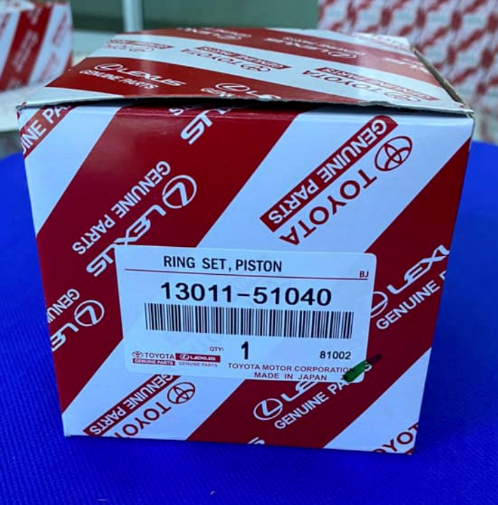 Toyota Land Cruiser 200 2007/9- PISTON RING SET 13011-51040 OEM Genuine ...