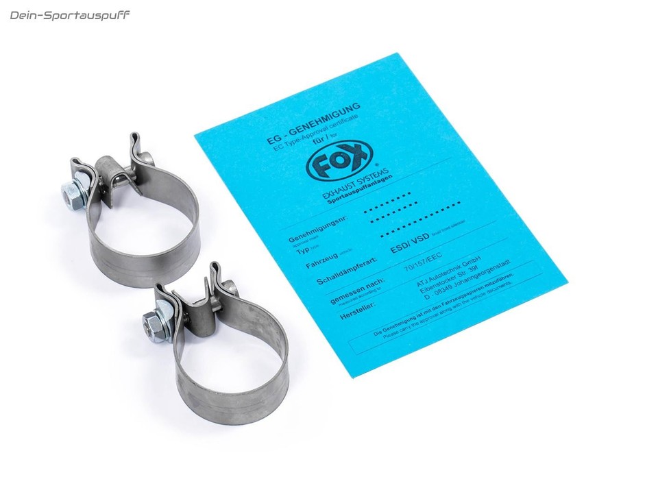 FOX Acciaio Inox Presilenziatore Audi 100, A6 Tipo C4 | eBay