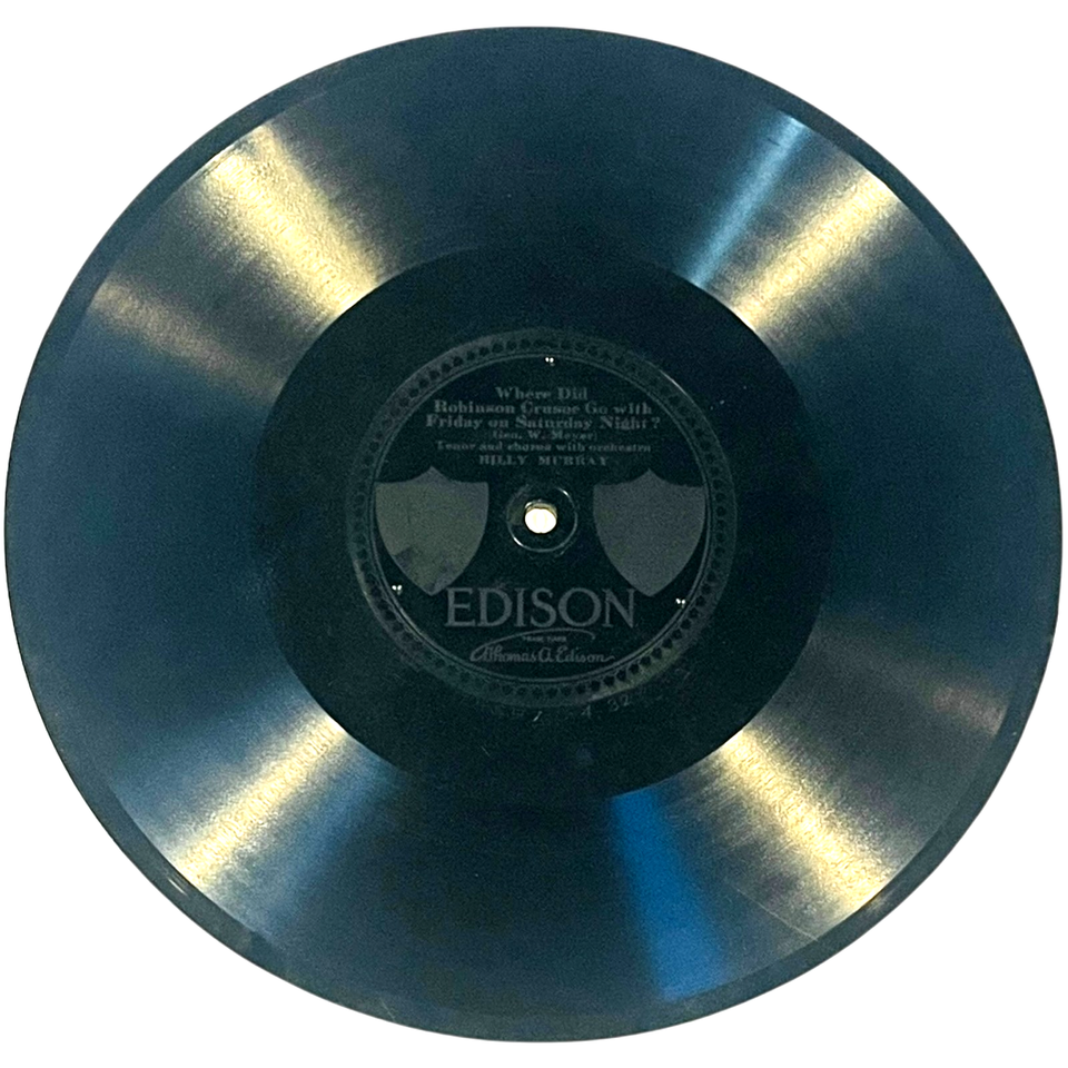 Billy Murray - EDISON Record - Where Did Robinson Crusoe Go With Friday ...