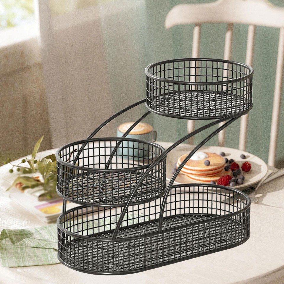 3 Tier Fruit Basket Holder Multipurpose Fruit Bowl for Banquet Counter ...