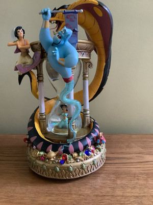 Disney Aladdin Hourglass Musical Snow Globe | eBay