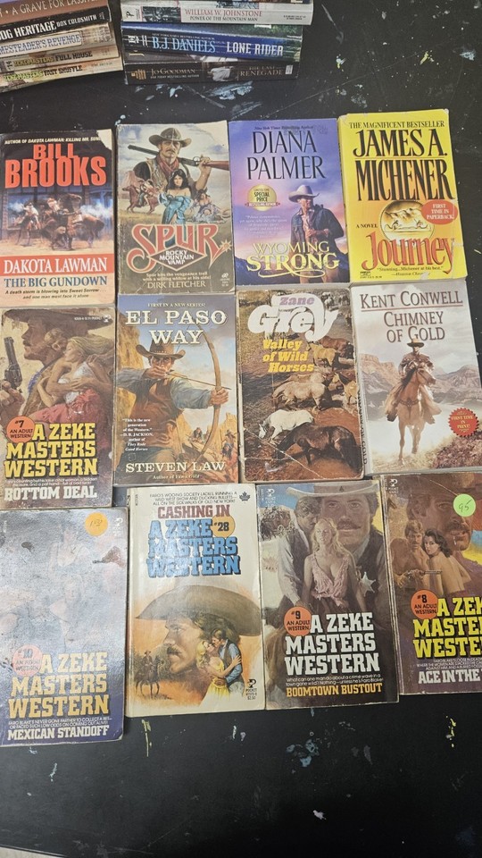 Western Lot: 109 Paperback Books- Mixed Authors, Many Authors | eBay