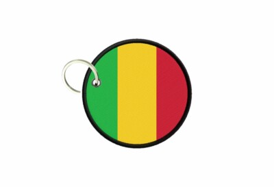 Keychain keyring print flag roundel circle mali | eBay UK