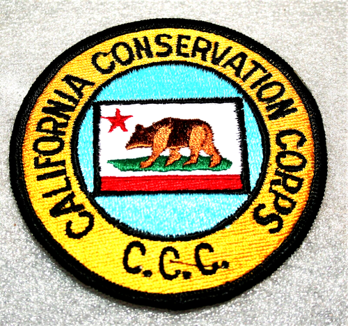 Vintage 1990s California Conservation Corp. CCC Bear State Flag Patch ...