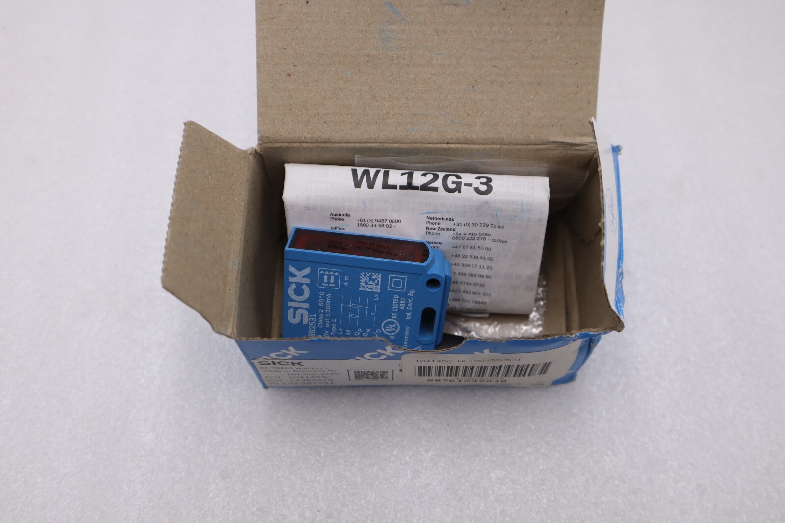 NEW IN BOX SICK DE-79183/ WL12G-3B2531 Scanner Red Light STOCK H253A | eBay