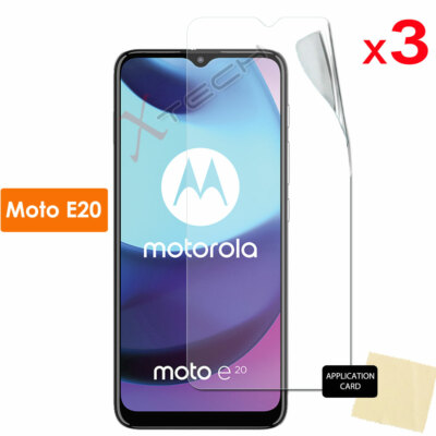 3 Pack CLEAR Screen Protector Cover Guards for Motorola Moto E20 | eBay UK