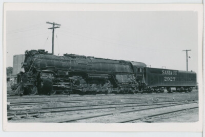 RPPC Railroad Photo Postcard - Santa Fe #2927 4-8-4 Steam Locomotive ...