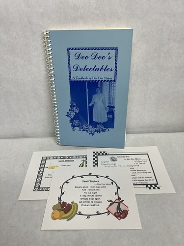 DEE DEE'S DELECTABLES Cookbook by Dee Dee Meyer 1998 Pennsylvania PA ...
