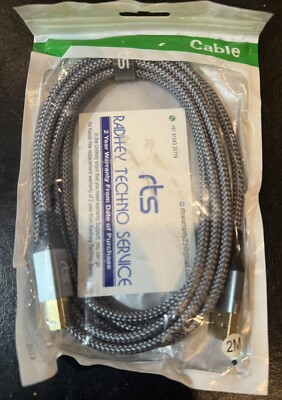 USB Printer Cable 2.0 (2 Meter 6.6 Ft) High Speed Nylon Braided Cord ...