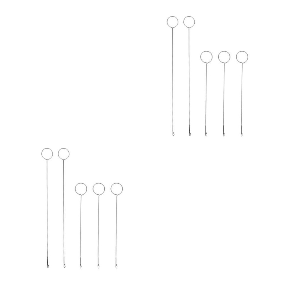 5pcs Long Tongue Threader Hook Locking Needle Metal Drawstring ...