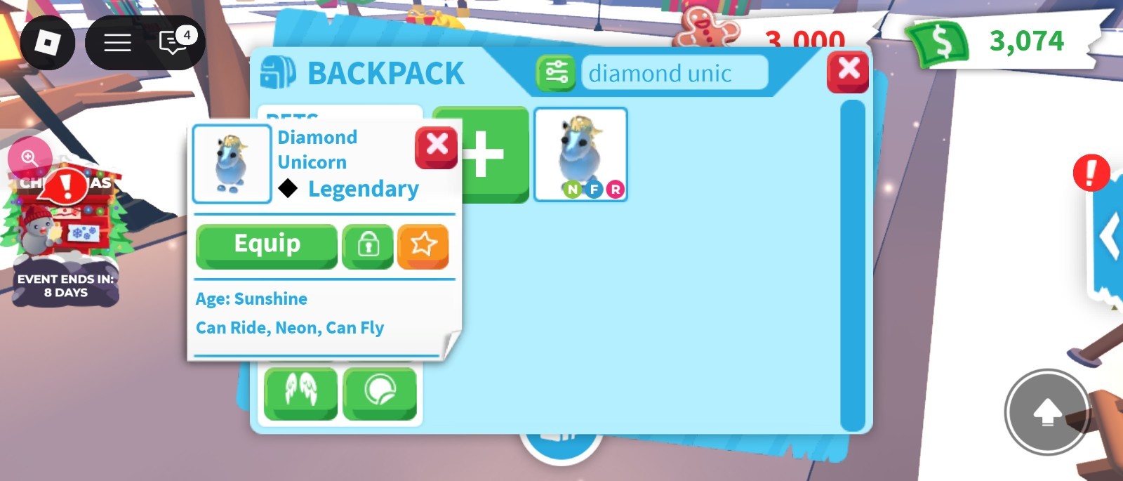 Neon Fly Ride Diamond Unicorn | eBay UK