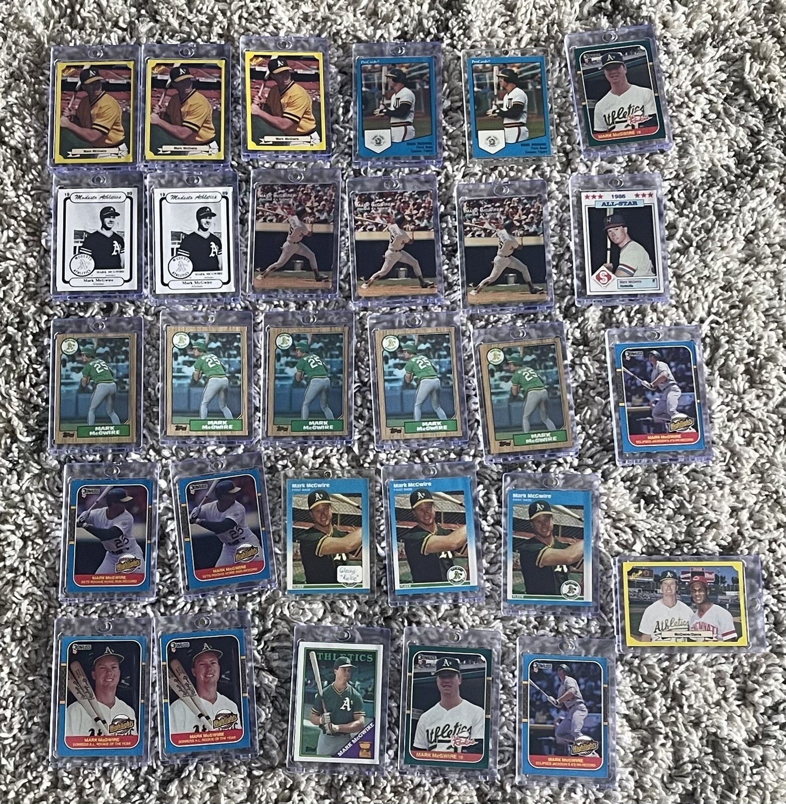 Mark McGwire rookie cards and more 29 Cards Total | eBay