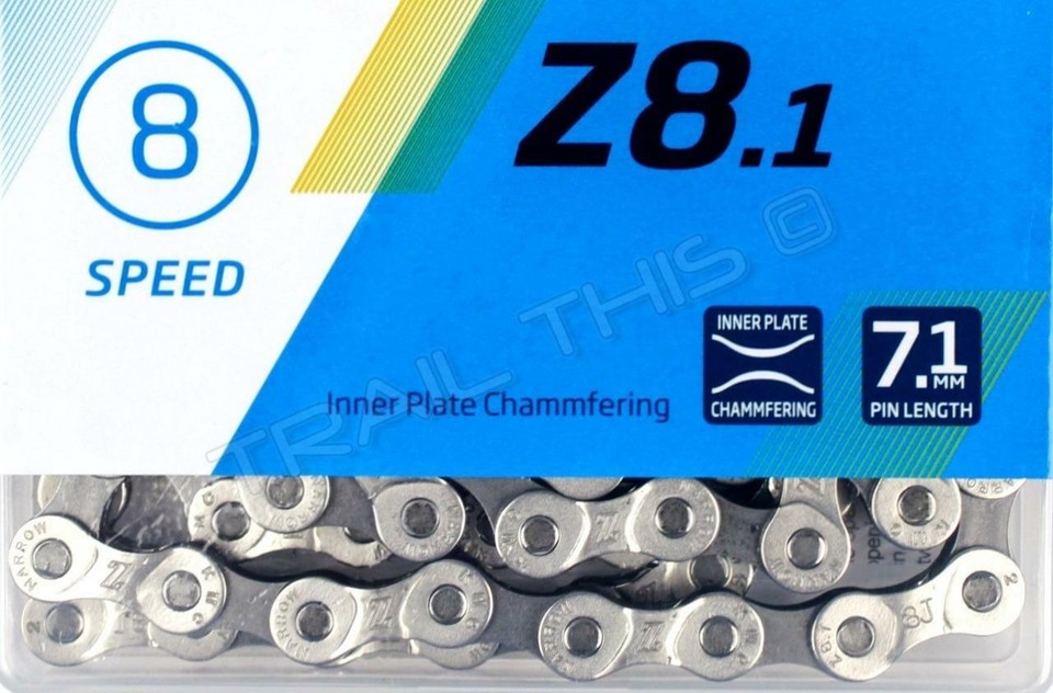 KMC Z8.1 6/7/8 (18/21/24)-Speed Bike Chain 116L Road/MTB fits Z72 ...