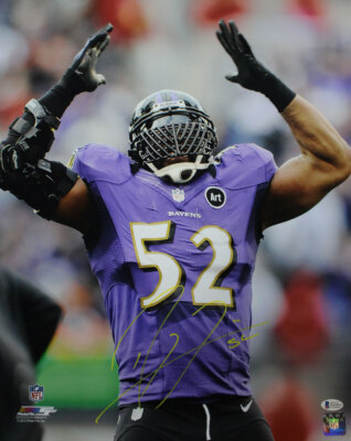 Ray Lewis Autographed/Signed Baltimore Ravens 16x20 Photo BAS 26808 PF ...