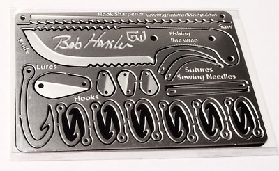 Bob Hansler Surgical Steel Survival Fishing Hunting Knife Hooks ...