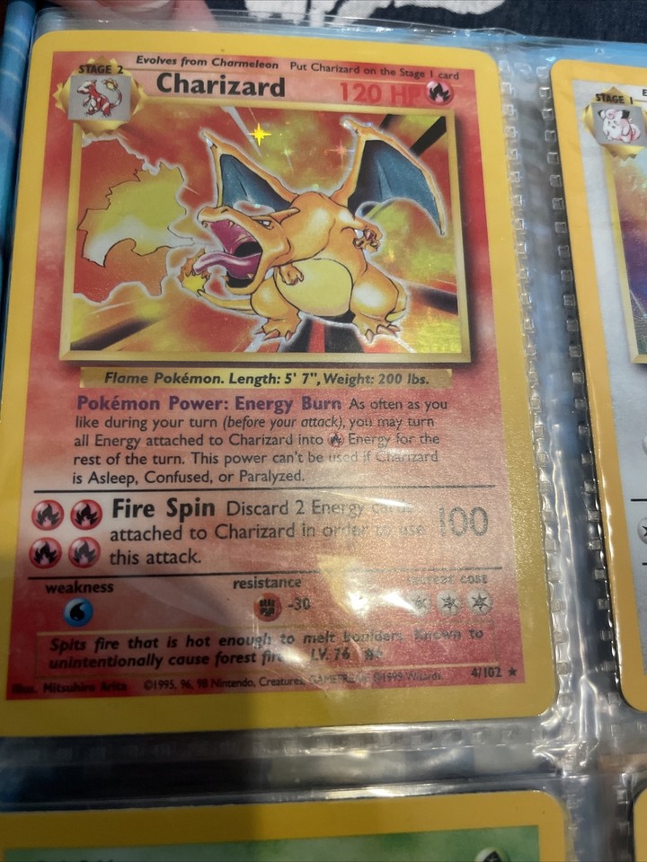 Pokemon Original Charizard Base 4/102 Rare * Holo Card MINT!!!!!! | eBay
