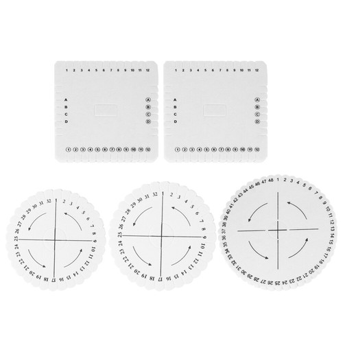 5PCS Kumihimo Loom Tool Beading Cord Disc Round Kumihimo Disk Diy ...