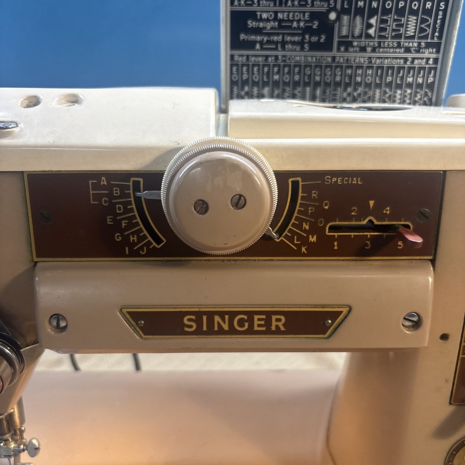 Singer 401a Sewing Machine W/ Pedal And Manual Works | eBay