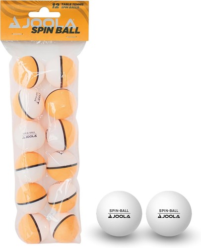 JOOLA Spinball Table Tennis Balls 12 Pack - 40mm 12 balls, Gelb/Weiss ...