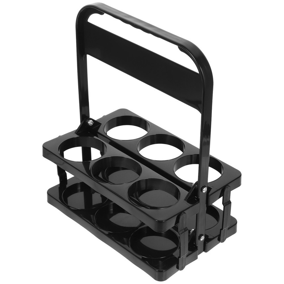 Beverage Bottle Carrier Crate Plastic Storage Rack Folding Holder | eBay UK