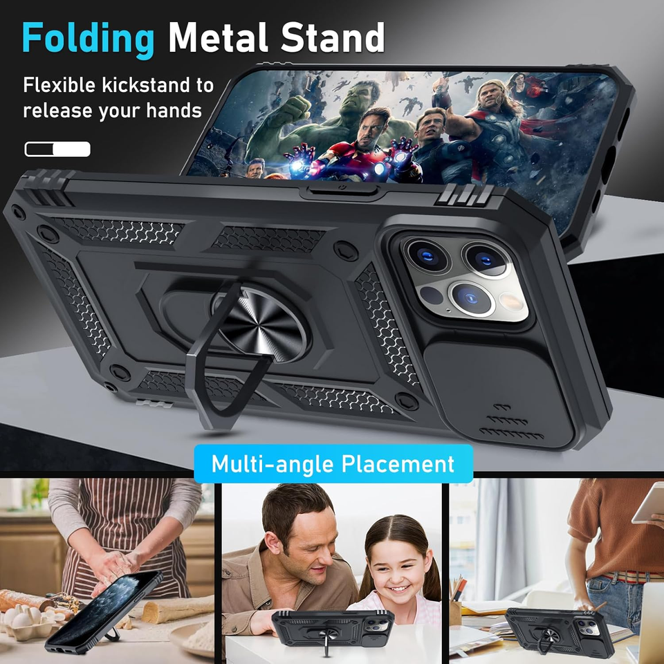Case for Iphone 12 Mini & 13 Mini Phone Cover Built in Slide Camera ...