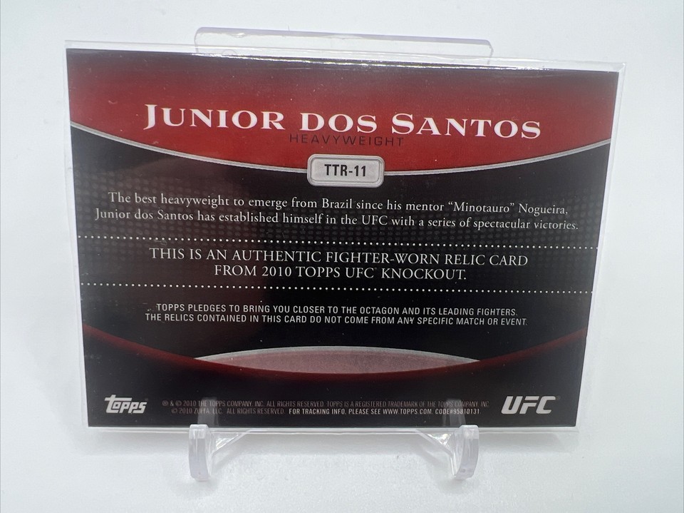 Junior Das Santos 2010 Knockout Triple Threads Relic 22/36 UFC-380 | eBay