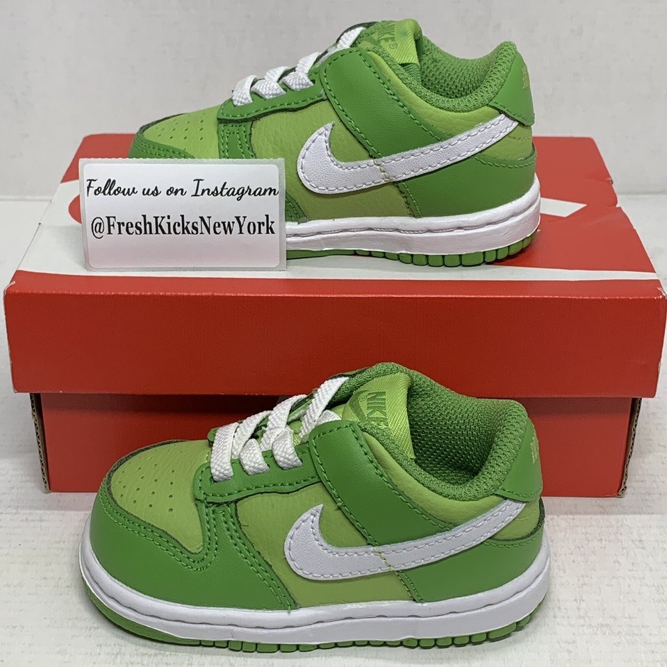 Nike Dunk Low Chlorophyll Toddler / Infant Size 4c fits like a 3c New ...