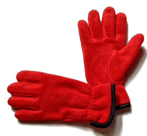 Dorfman Pacific: Red Fleece Gloves, Size Women's S/M | eBay