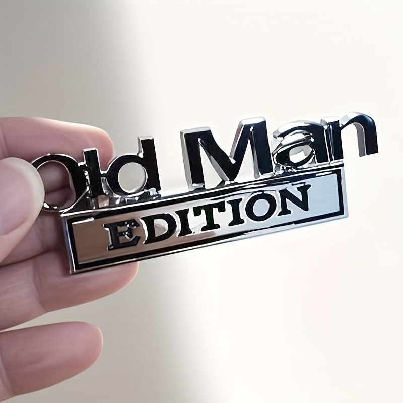 2pcs Old Man Edition Emblem Auto Car Aufkleber Sticker 3D Badge Decal ...