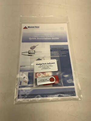 MadgeTech Software USB Containing Data Loger Software Version 4.1.2 | eBay