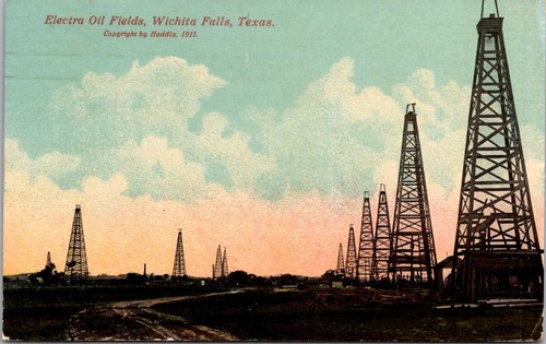 Electra Oil Fields Wichita Falls, Texas Vintage Postcard 1915 | eBay
