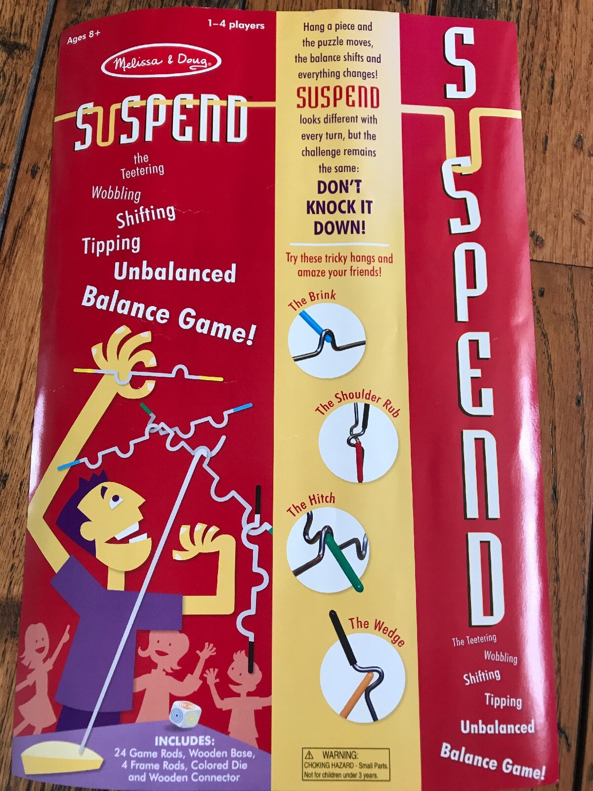 MELISSA & DOUG ~ SUSPEND ~ FAMILY BALANCE GAME ~ 1-4 PLAYERS (COMPLETE ...
