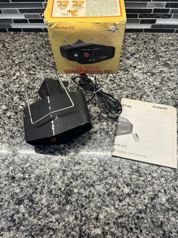 Antique Radio Shack 28-4022 Archerkit Driver Alert Radar Detector Kit X ...