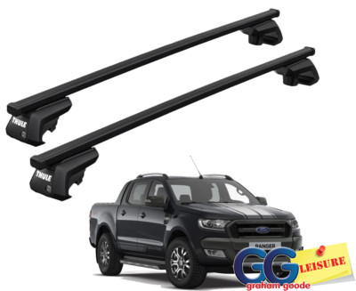 Thule Evo Square Roof Rack Rail Bars Lockable | Ford Ranger 2012 ...